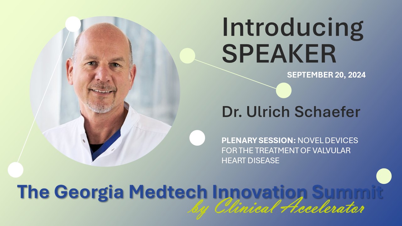 Announcing Dr. Ulrich Schaefer as a Featured Speaker at the Georgia ...